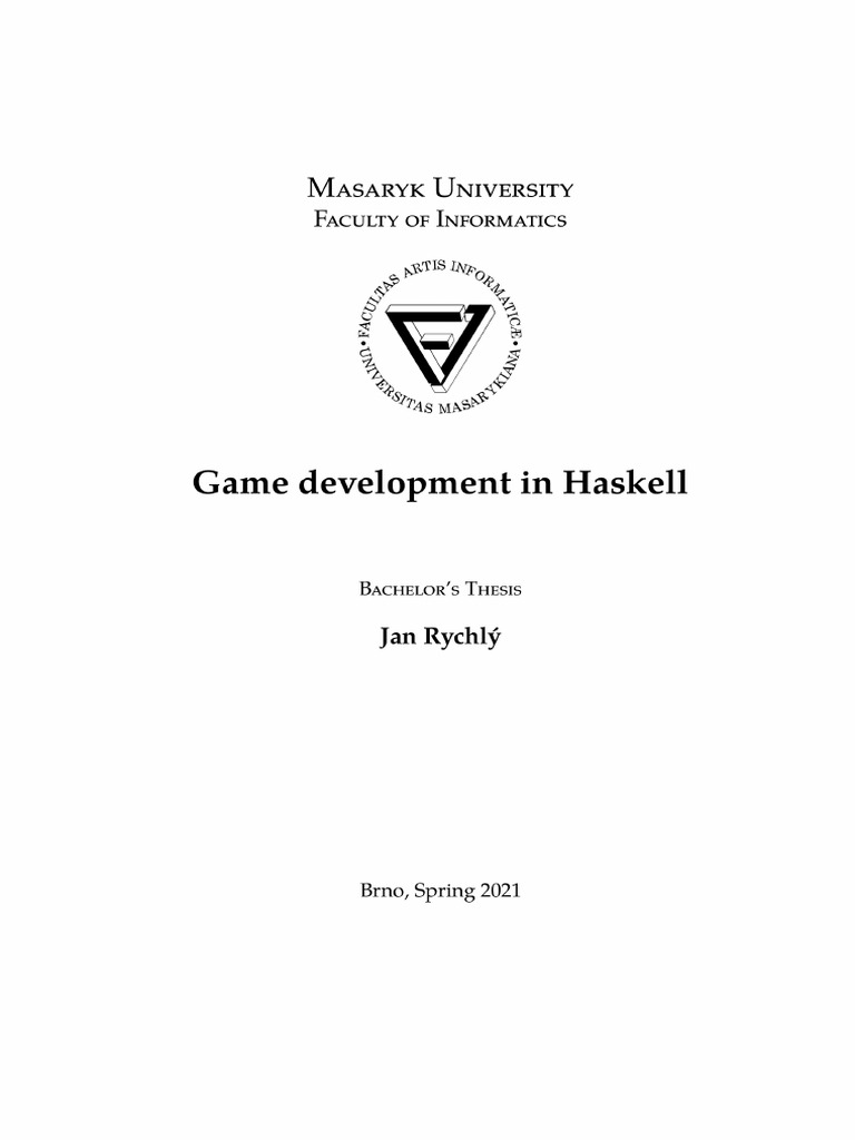 Game Development in Haskell Archive | PDF | Object (Computer Science) | Software Engineering