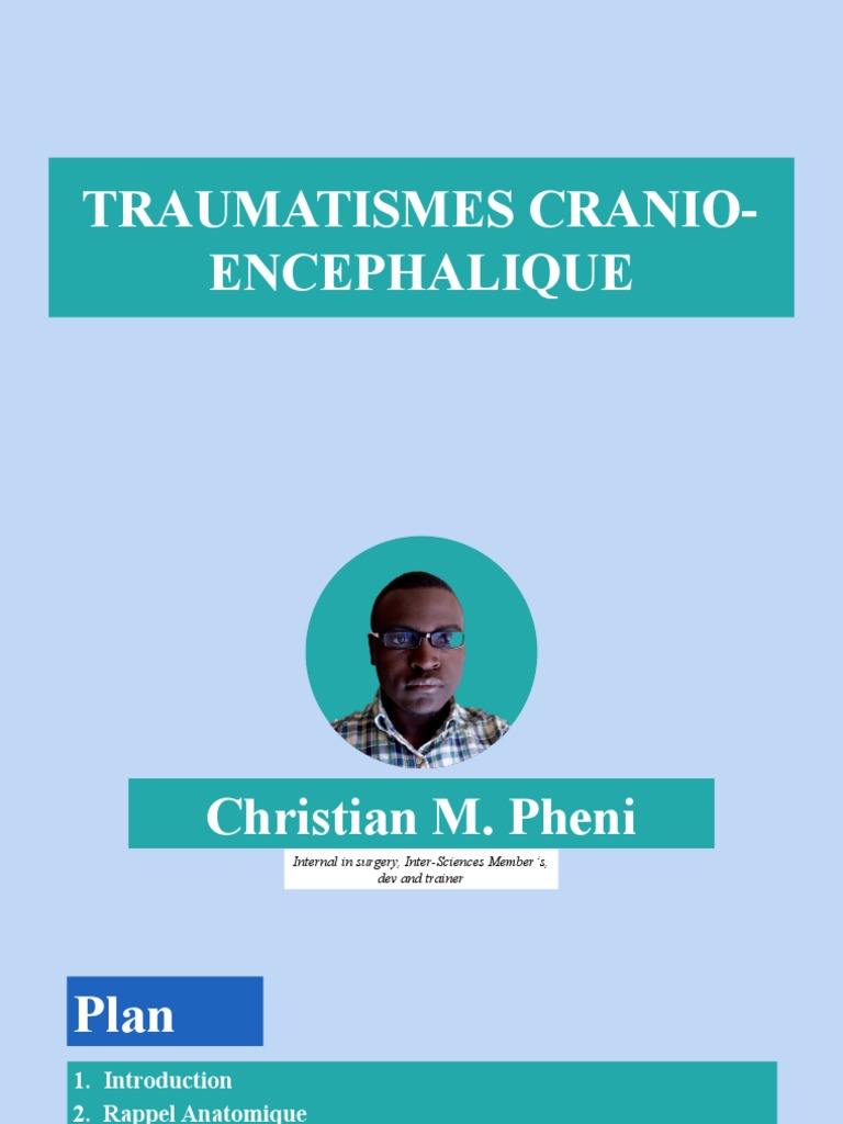 Traumatismes Cranio-Encéphalique | PDF | Traumatisme crânien | Spécialités médicales