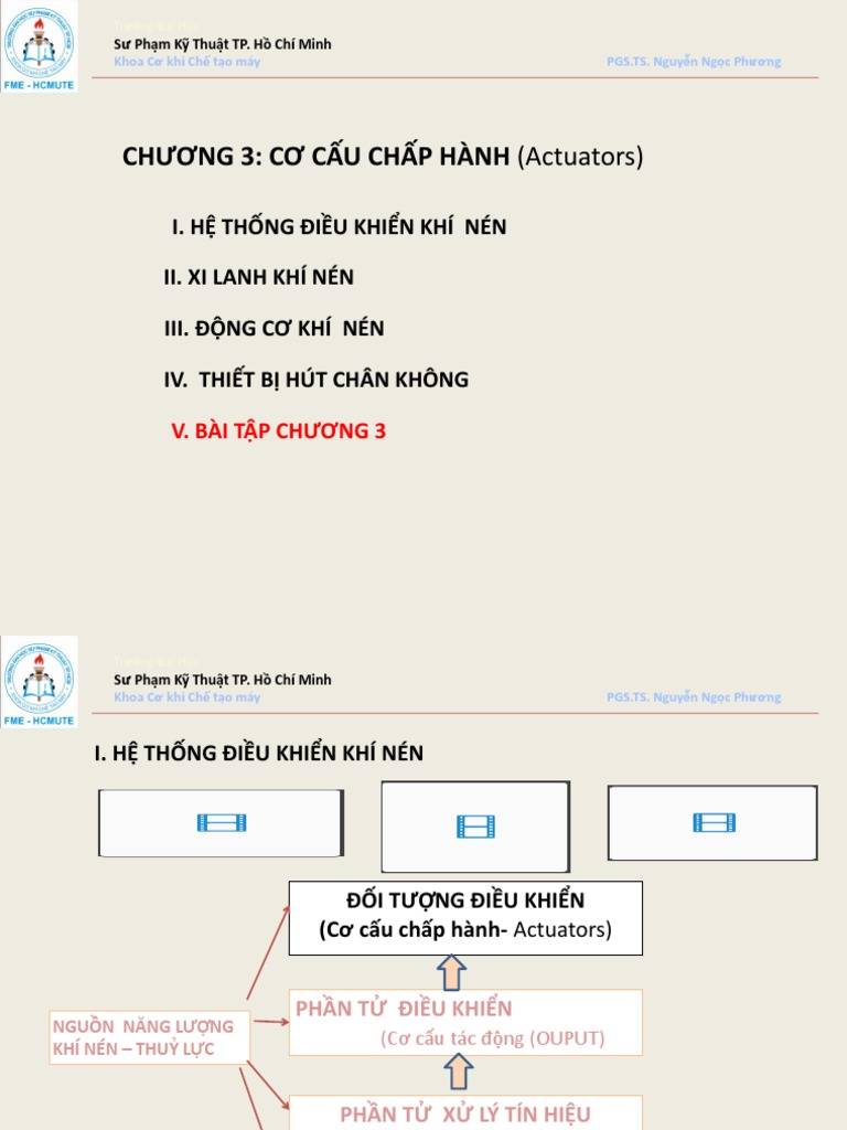Bài giảng Chương 3 - Cơ cầu chấp hành | PDF