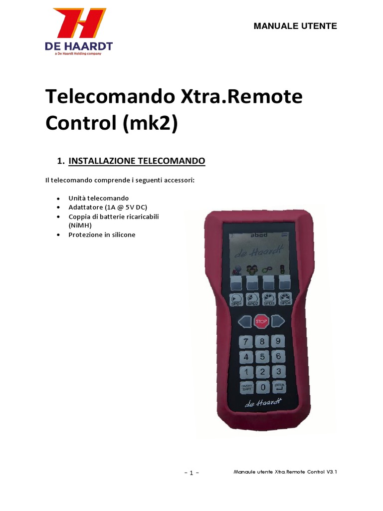 Xtra - Remote Control MK2 Italiano | PDF