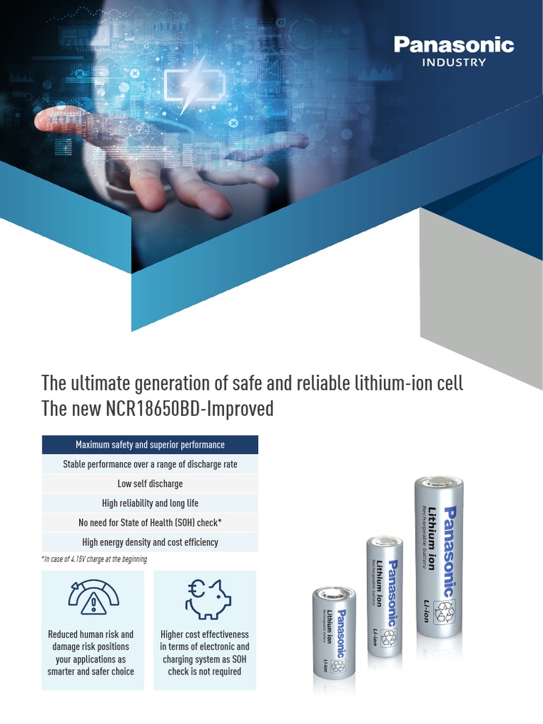 NCR18650BD-Improved Lithium-Ion Flyer Vers.2 | PDF | Lithium Ion ...
