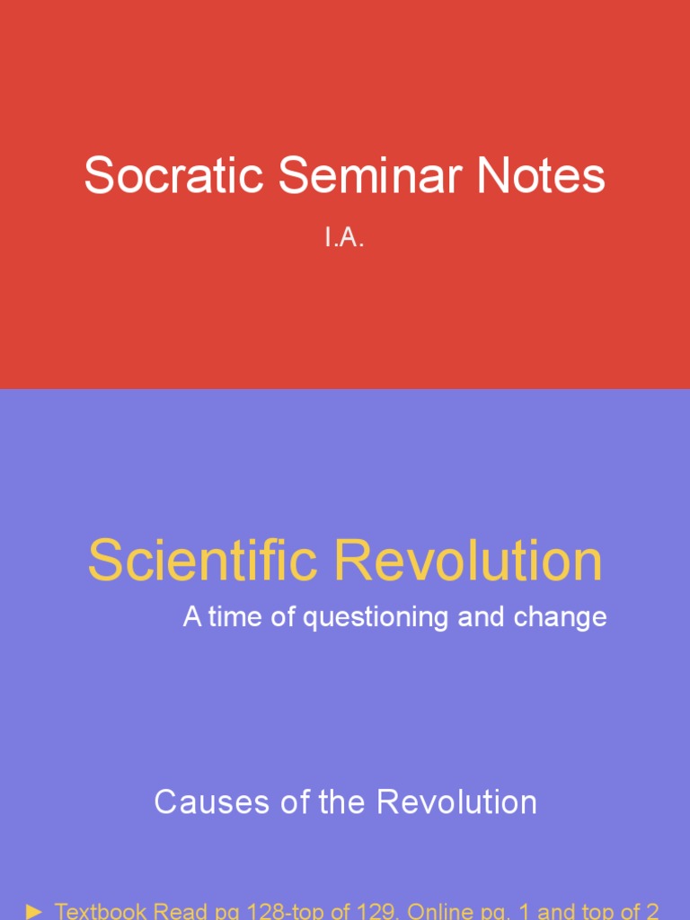 Socratic Seminar Notes | PDF | Age Of Enlightenment | Separation Of Powers