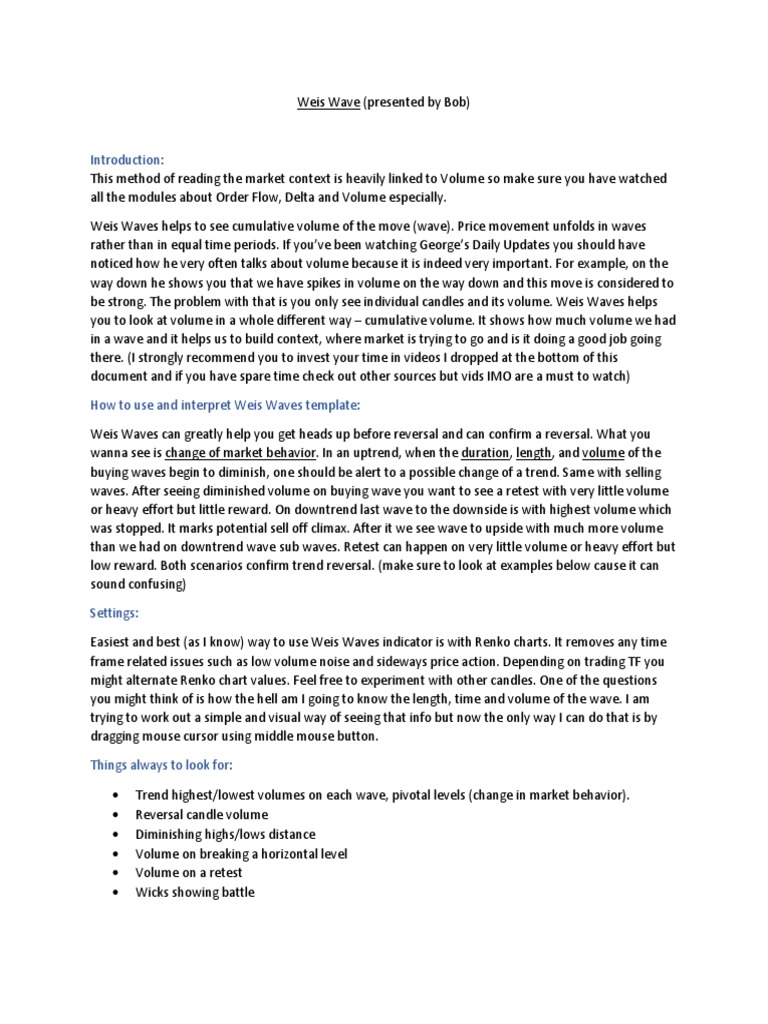 Weis Wave Introduction | PDF