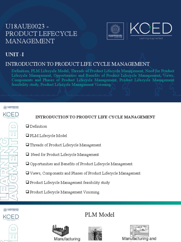 Unit 1 Introduction To Product Life Cycle Management | PDF | Product Lifecycle | Computing