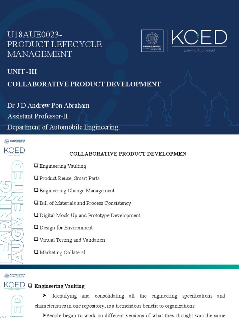 Unit 3 Collaborative Product Development | PDF | Reuse | Screw