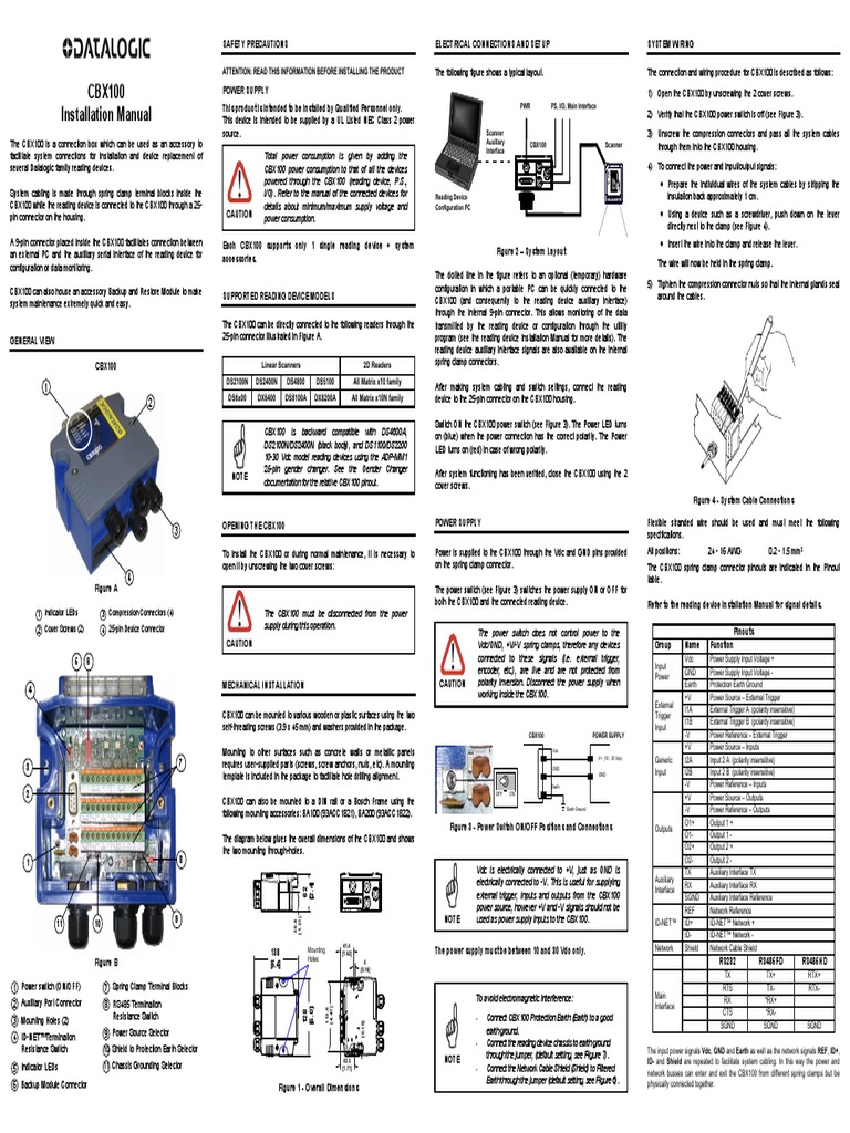 CBX100 Installation Manual EN | PDF | Electrical Connector | Power Supply
