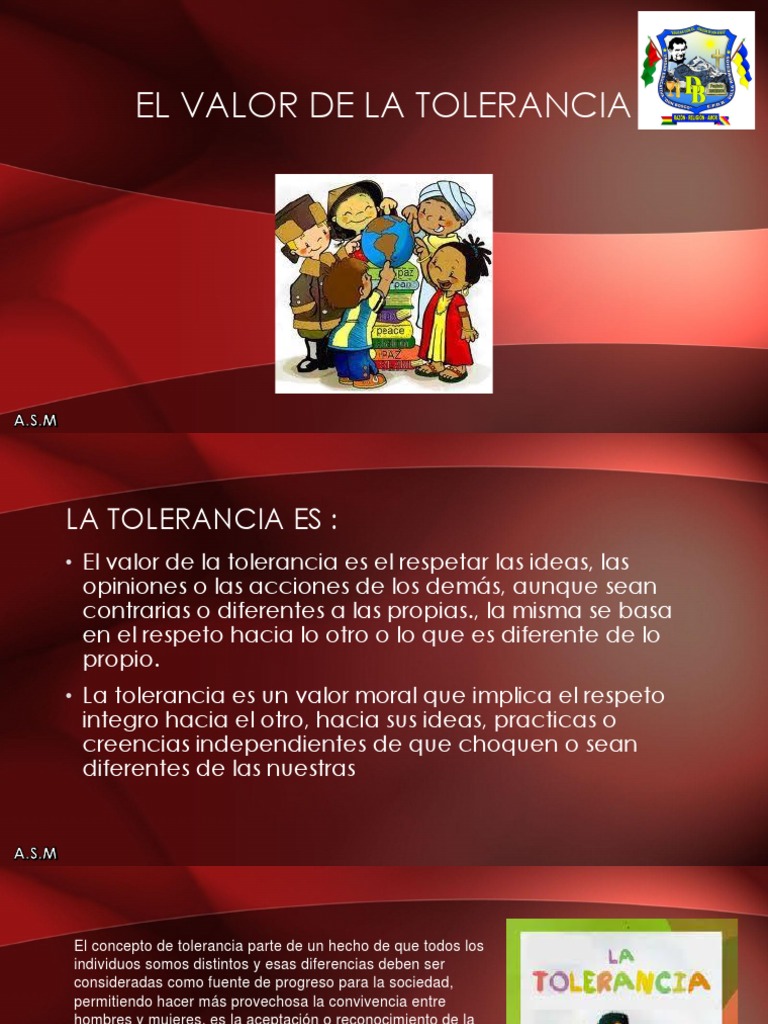 El Valor de La Tolerancia | PDF | Tolerancia | Libertad