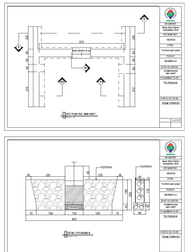 Rencana Pembangunan Dam Parit 2019 | PDF