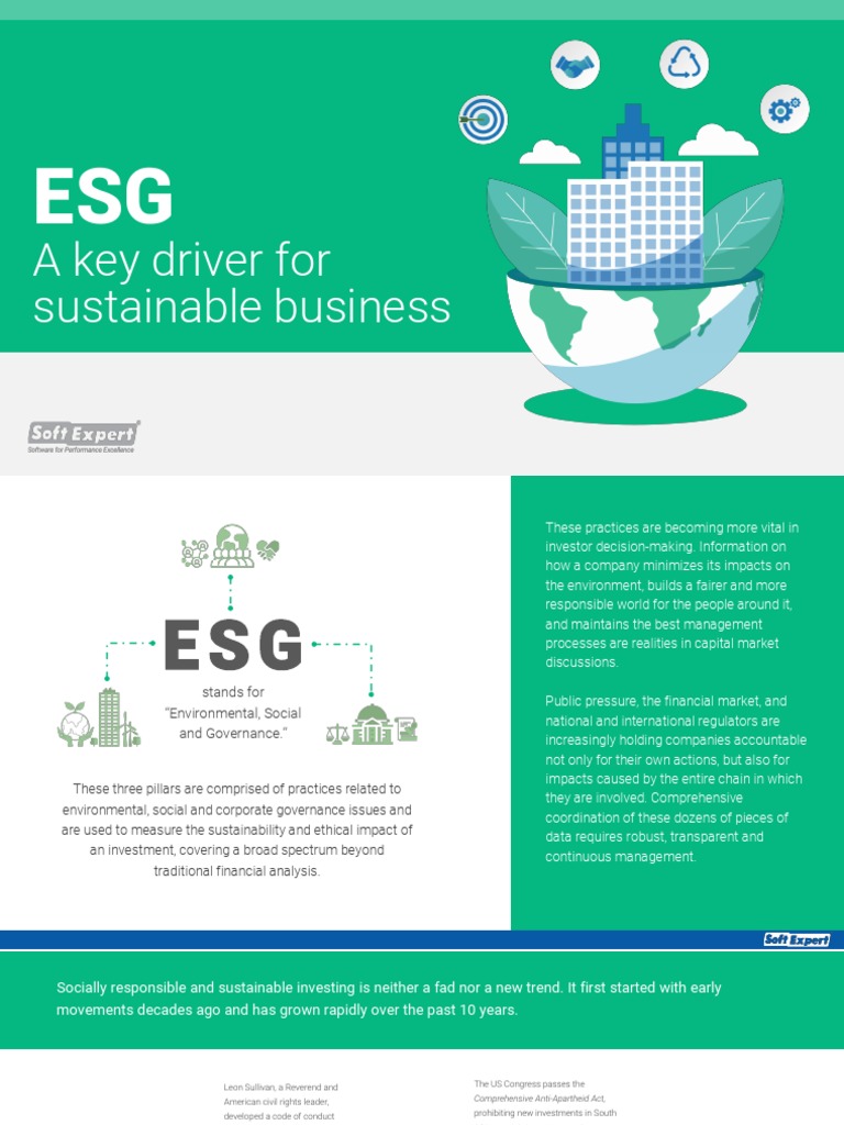 Esg A Key Driver For Sustainable Business | PDF | Governance ...