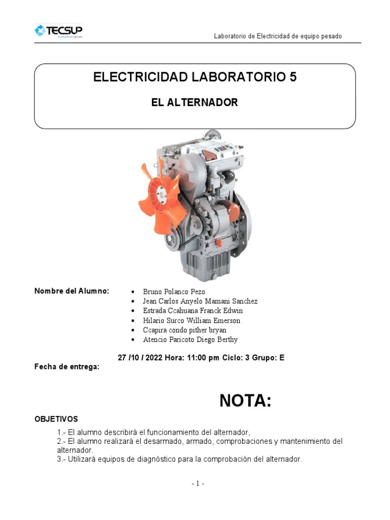 Lab 05 | PDF | Electrónica | Corriente eléctrica