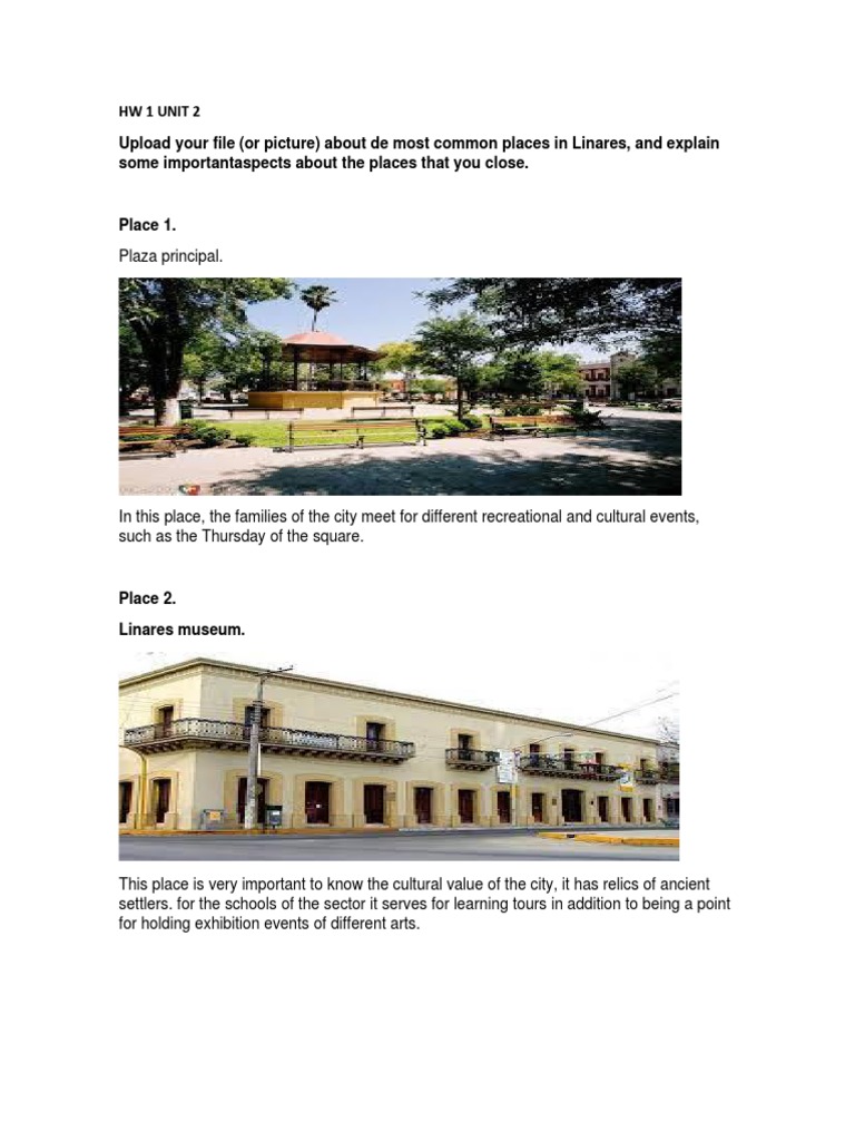 Homework Linares Places. | PDF