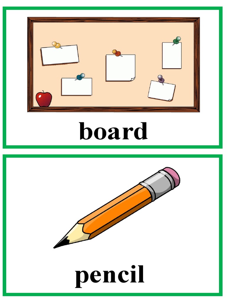 School Supplies Flashcards Flashcards - 116953 | PDF