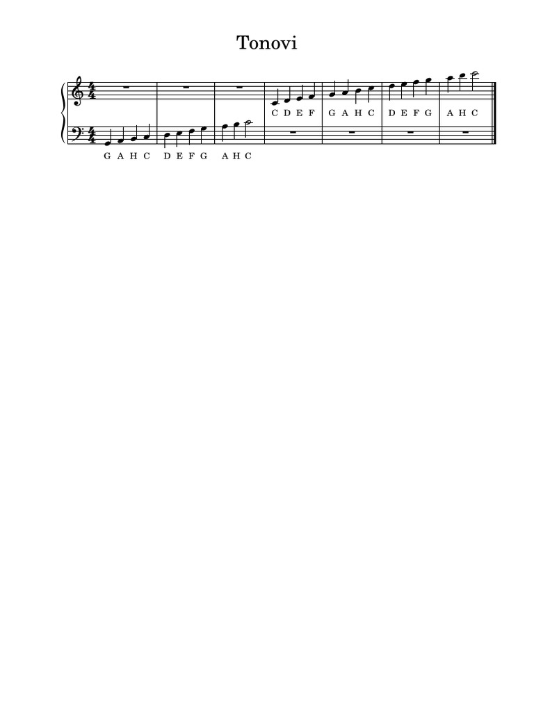 Tonovi U Crtovlju | PDF