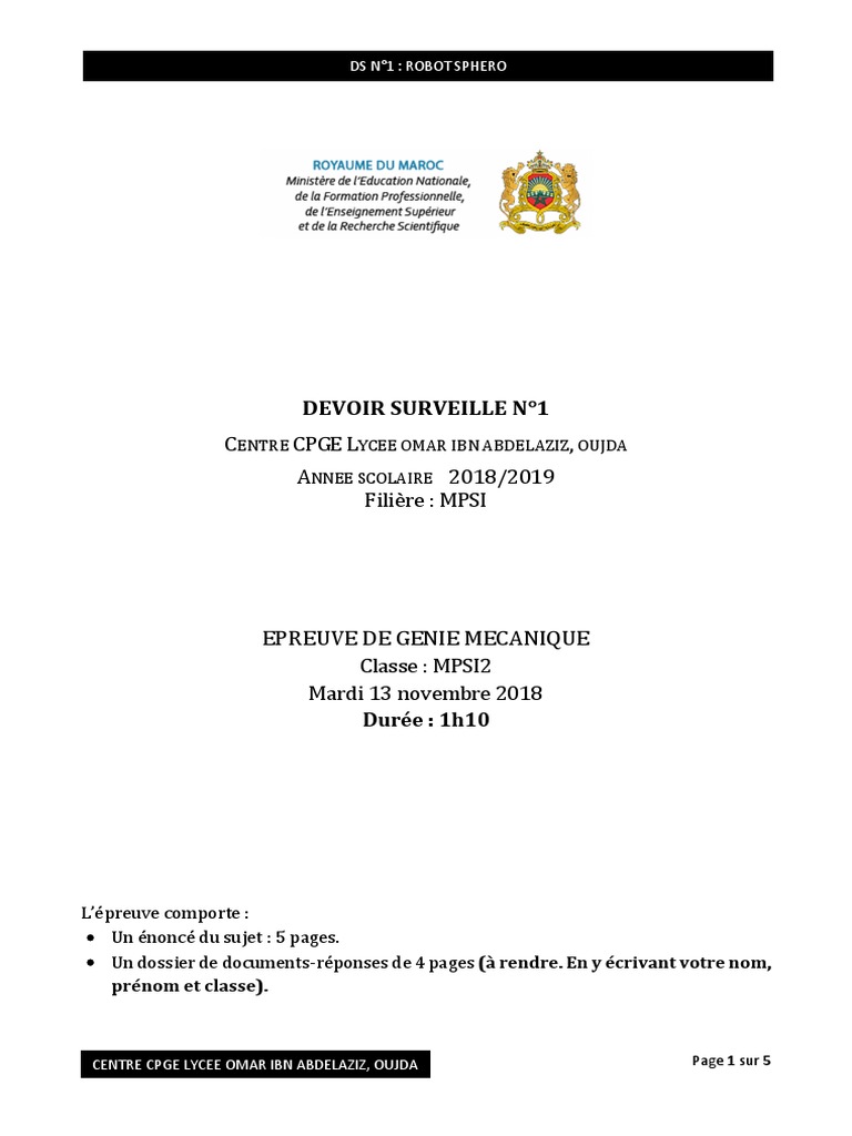 92 2 ds1 Enonce Mpsi2 2018 | PDF | Interaction humain-ordinateur | Ordinateur tablette