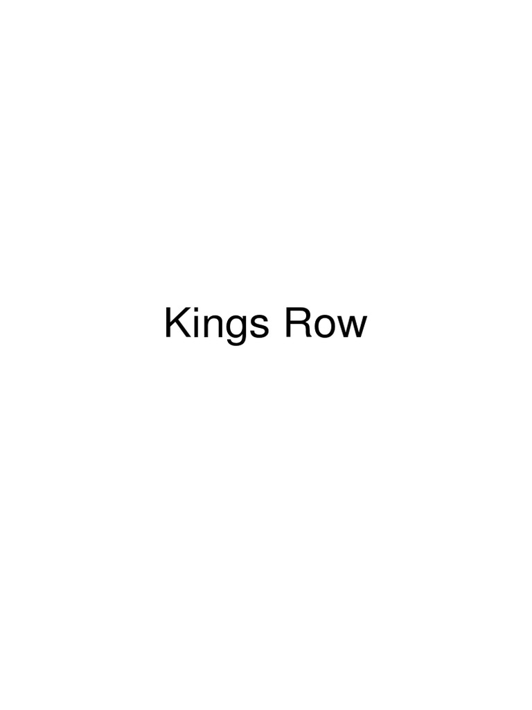 Kings Row | PDF