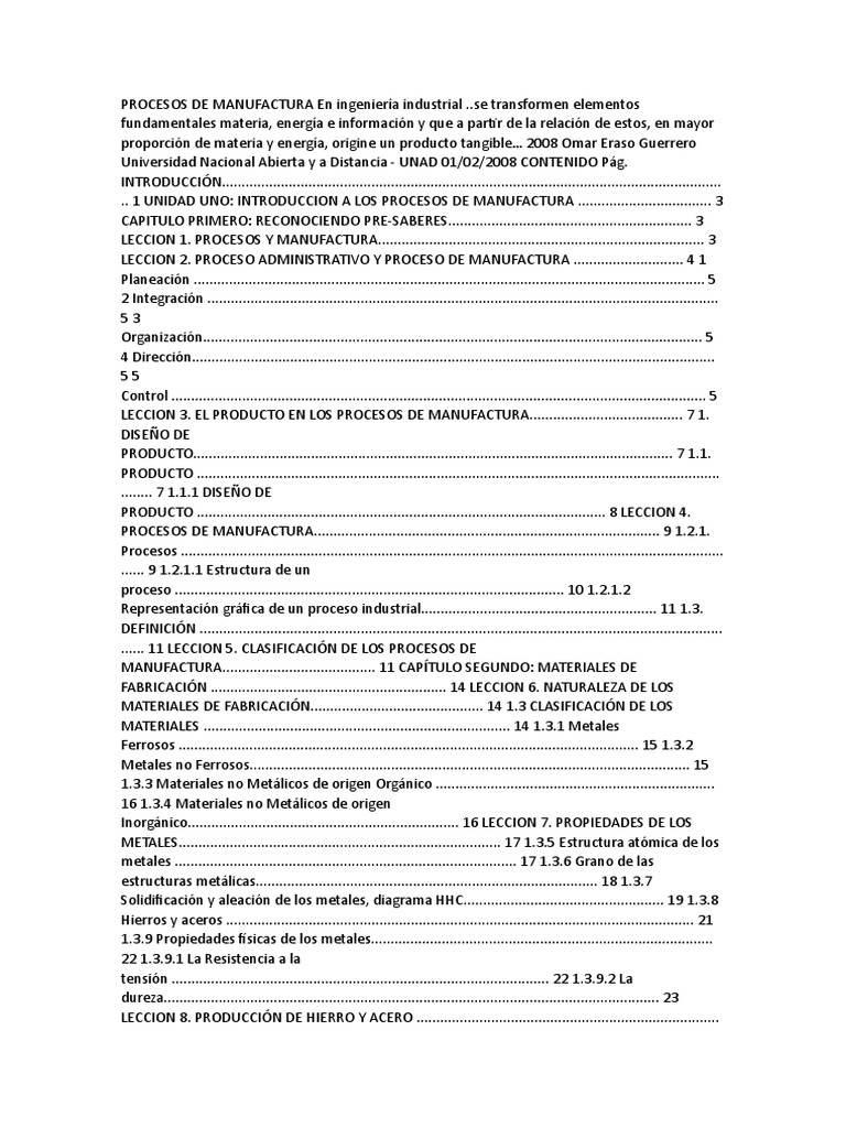 PROCESOS DE MANUFACTURA en Ingeniería Industrial | PDF | Construcción | Soldadura