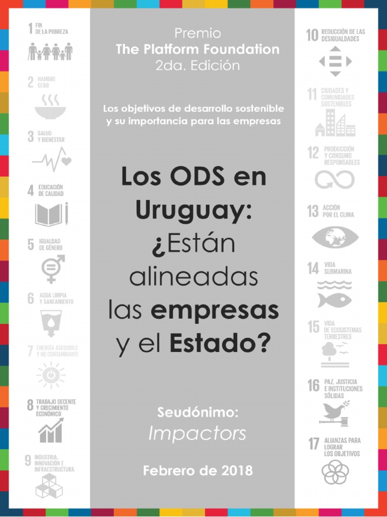 Los ODS en Uruguay - Están Alineadas Las Empresas y El Estado | PDF ...