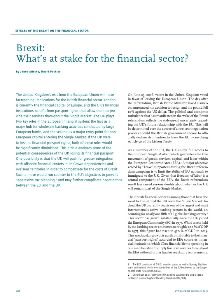 Brexit | PDF | Over The Counter (Finance) | Derivative (Finance)