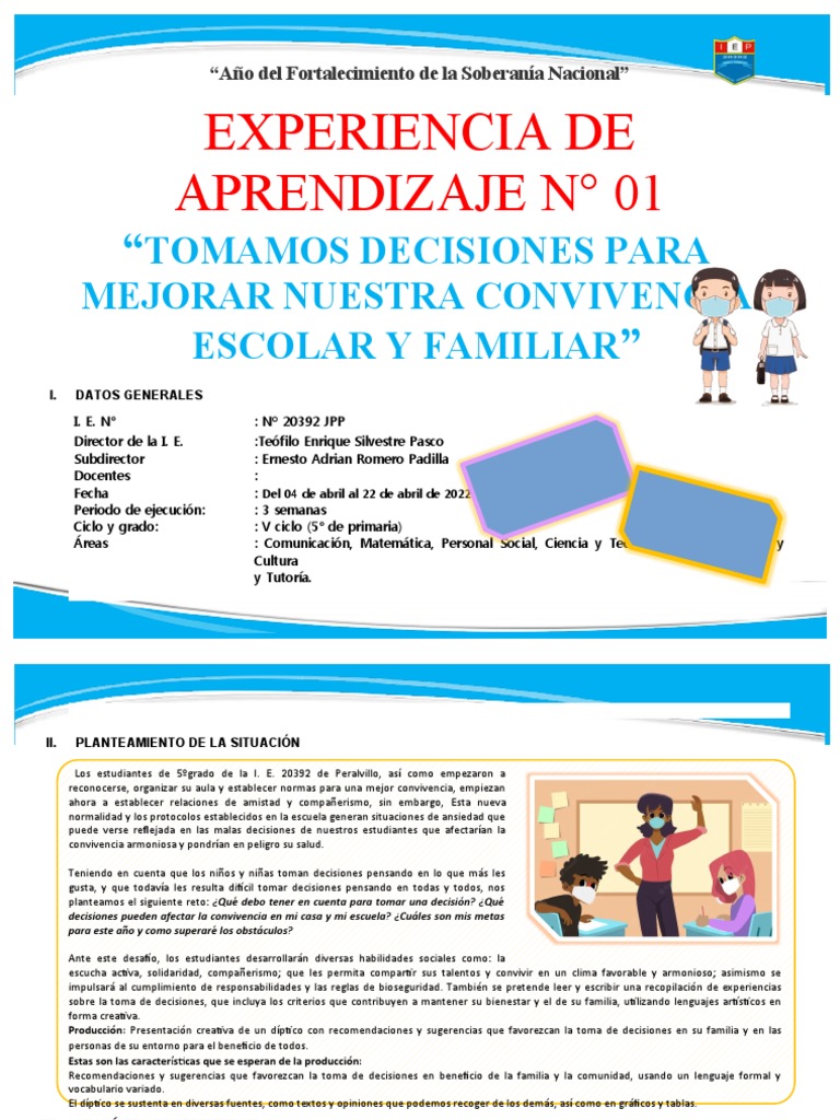 Experiencia de Aprendizaje N 01 | PDF | Probabilidad | Experimentar