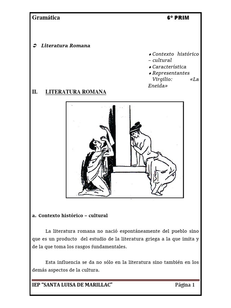 Gramática Agosto 6to | PDF | Literatura latina