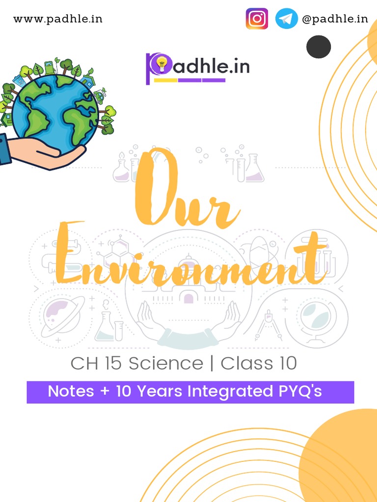 Padhle 10th - Our Environment + Integrated PYQs | PDF | Food Web | Ecosystem