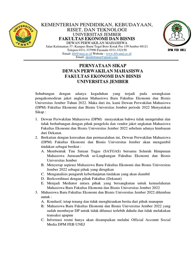 Pernyataan Sikap. | PDF