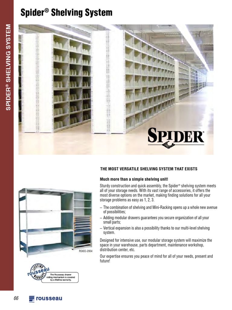 Spider Shelving System | PDF | Manufactured Goods