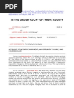 Sample Affidavit of Negative Averment | PDF | Mortgage Loan ...