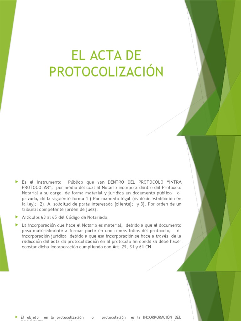 Acta de Protocolización | PDF | Ley común | Justicia