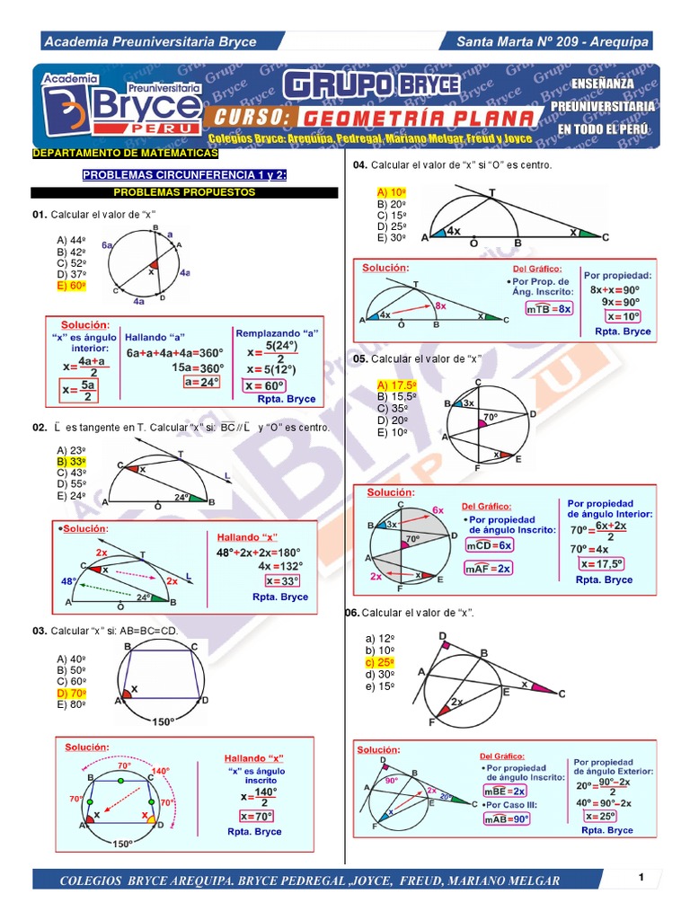 Geometria Plana - Semana 5 | PDF | Geometría Elemental | Matemática Elemental