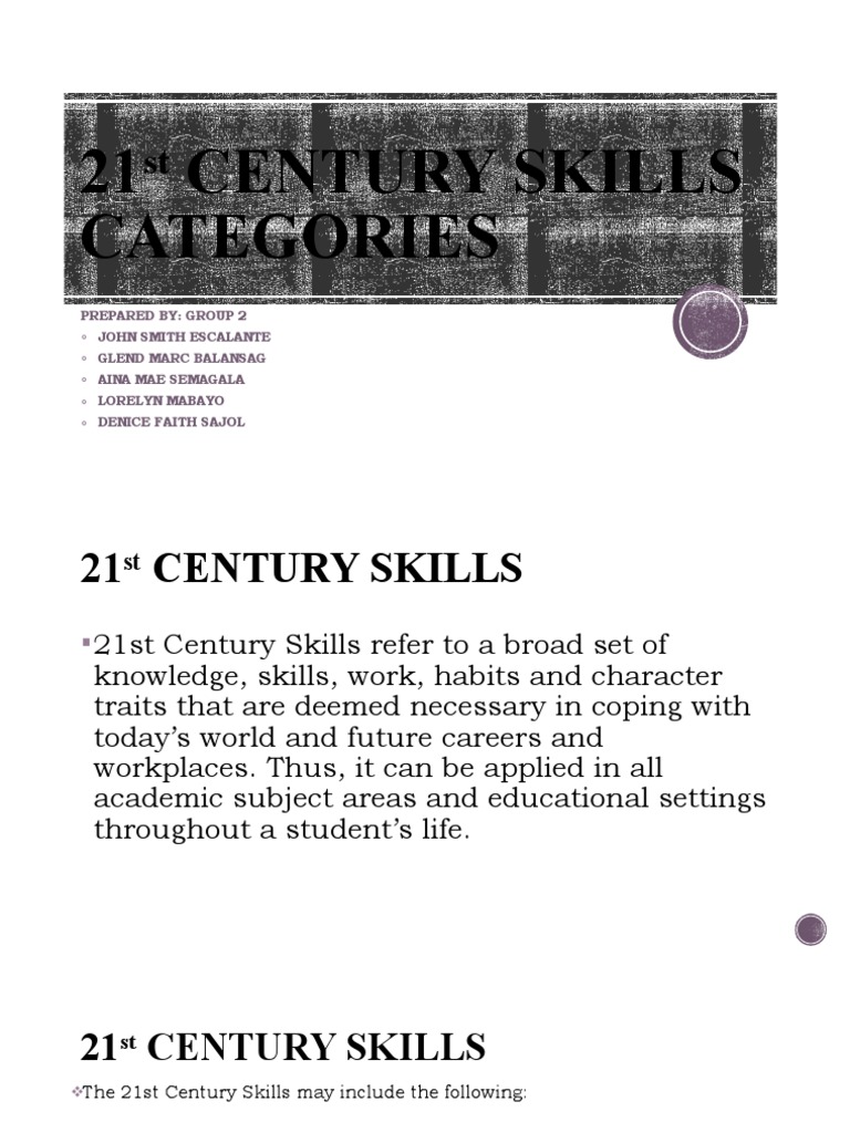 21st Century Skills Overview | PDF | Teaching Method | Educational ...