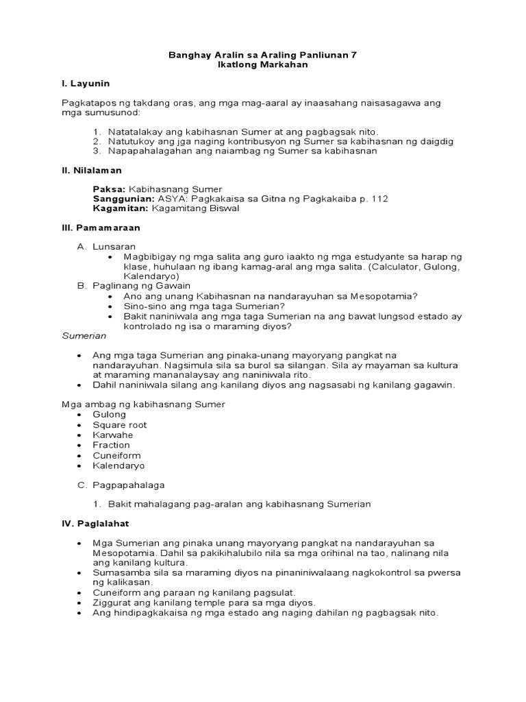 Kabihasnang Sumer | PDF