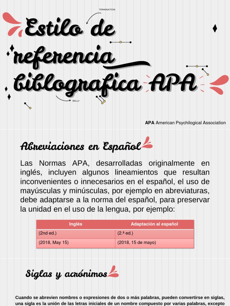 Estructura del Formato APA en Español | PDF | Citación | Escritura
