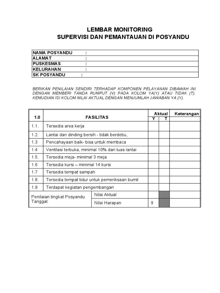 Monitoring Posyandu 2022 | PDF
