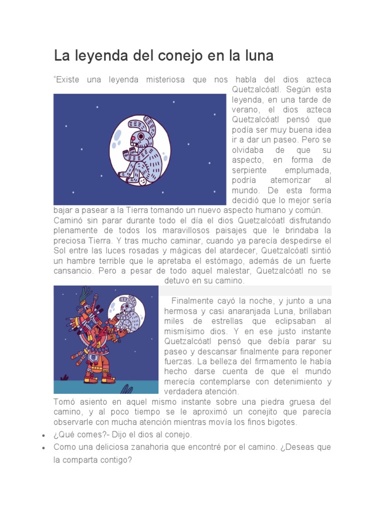 La Leyenda Del Conejo en La Luna | PDF