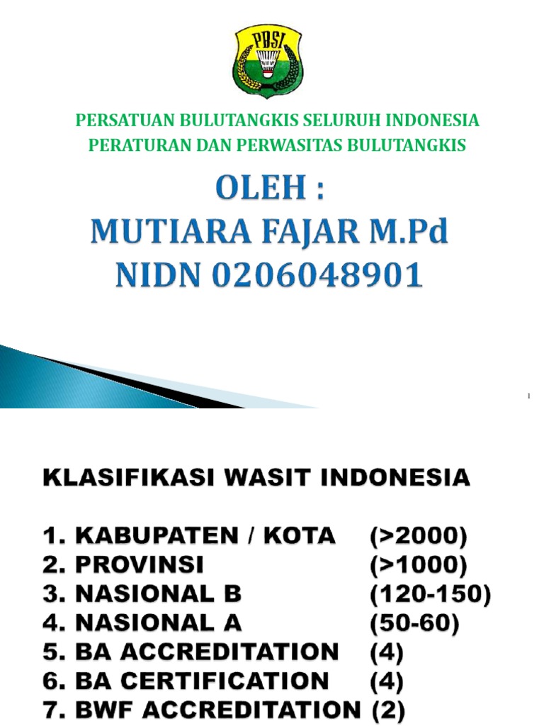 Law of Badminton & Itto | PDF