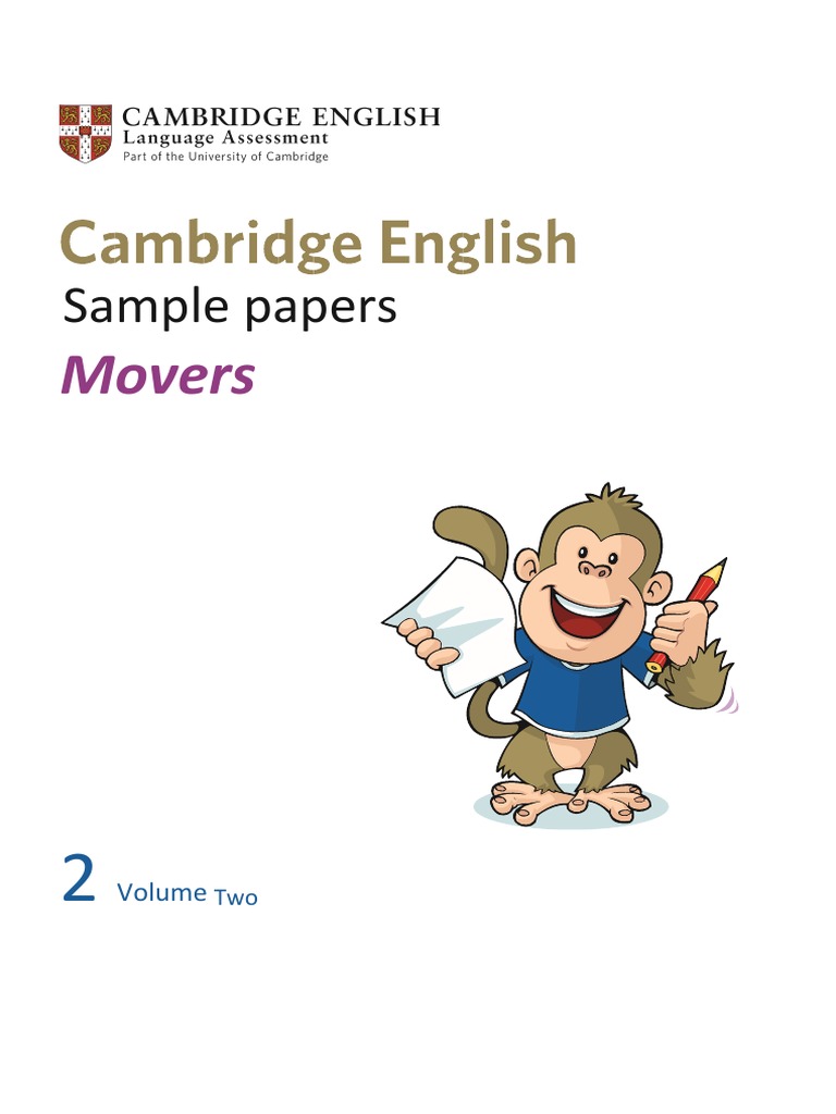Movers Sample Papers Volume 2 | PDF