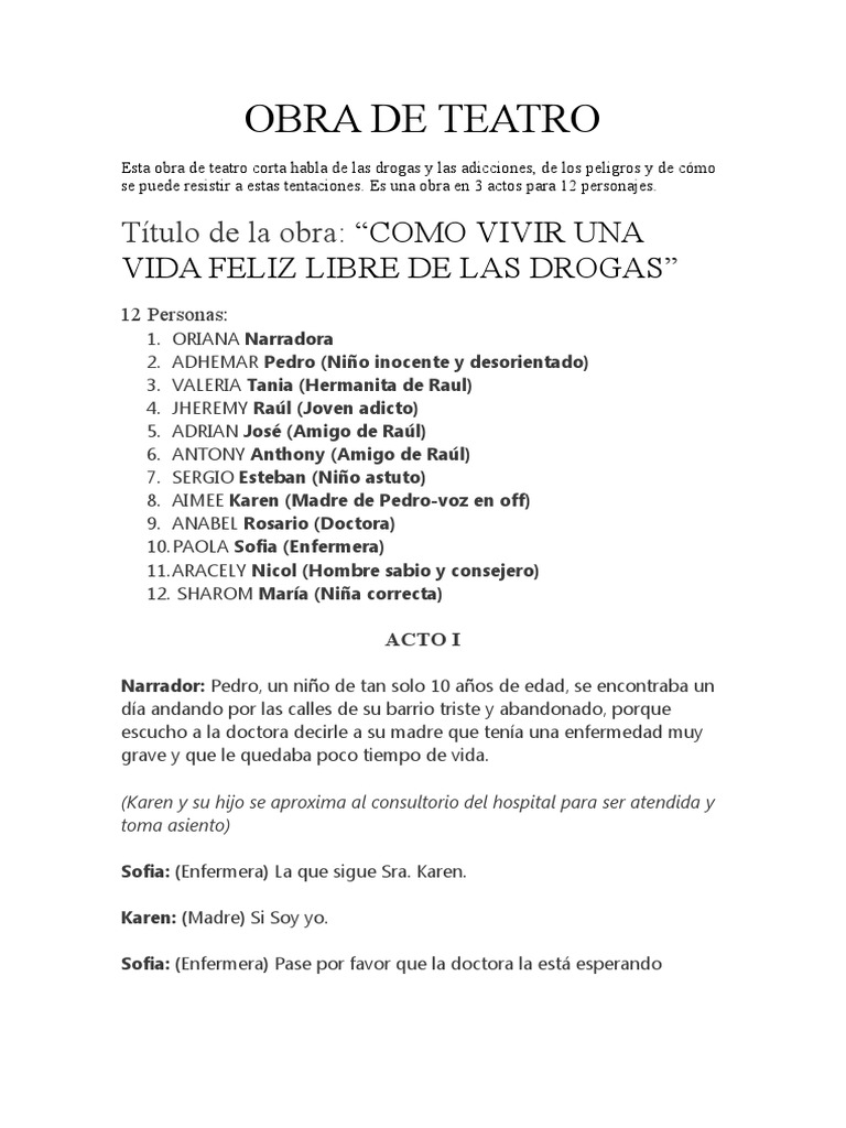 Obra de Teatro | PDF