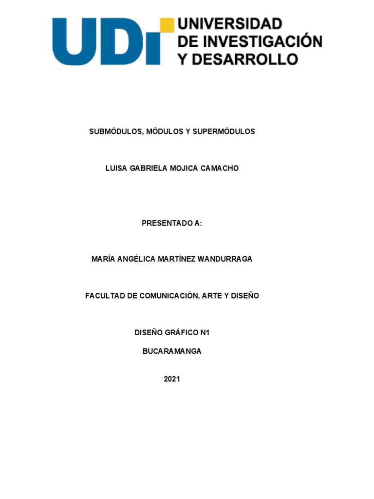 Submódulos Módulos y Supermódulos | PDF Submódulos Módulos y Supermódulos | PDF