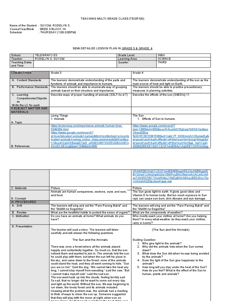 MG DLP CP | PDF | Learning | Lesson Plan