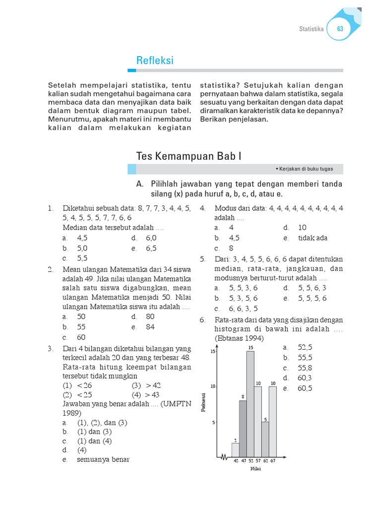 Latihan Soal Statistika SMA | PDF