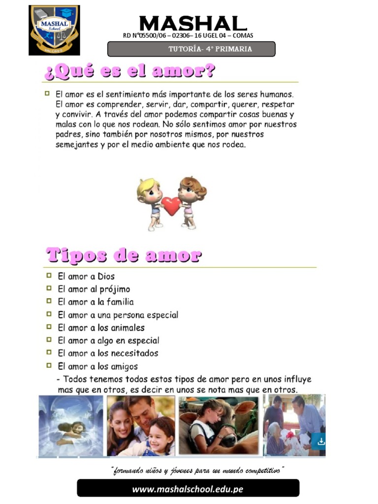 Tutoria Valor Del Amor Pdf