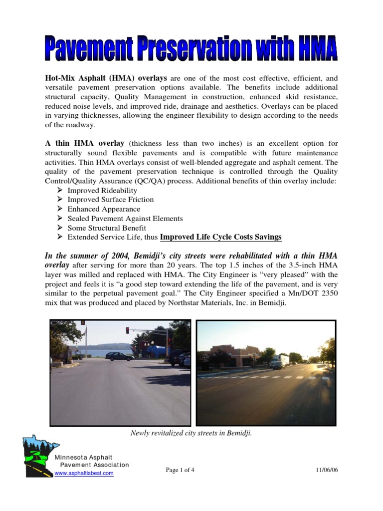 Rev HMA Overlay & Perp PVMT | PDF | Road Surface | Road Infrastructure
