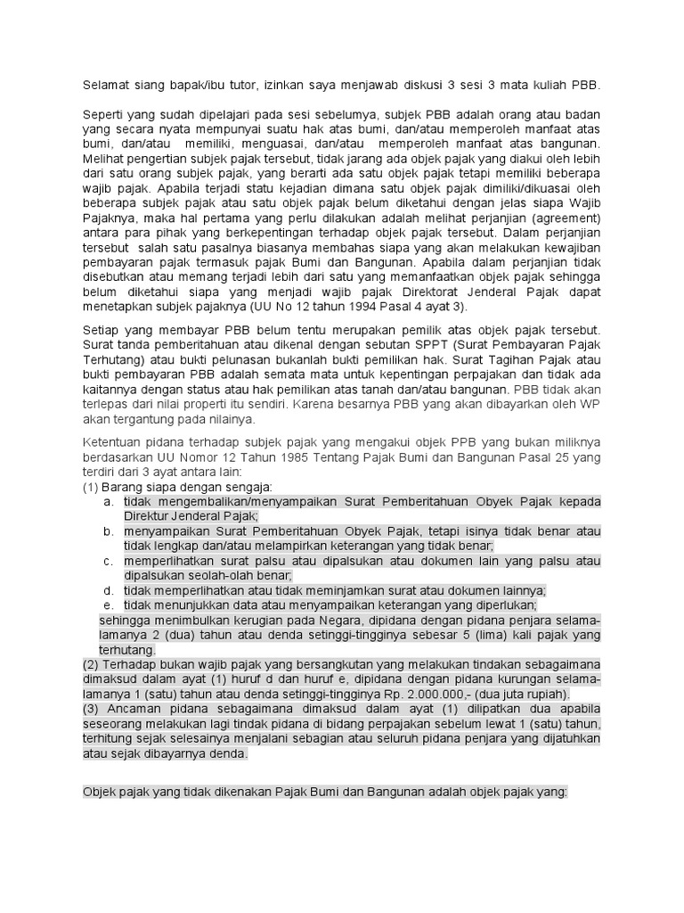 Diskusi PBB Sesi 3 - Mita Louisa Bestini Lumbanraja | PDF | Pengelolaan Keuangan & Uang