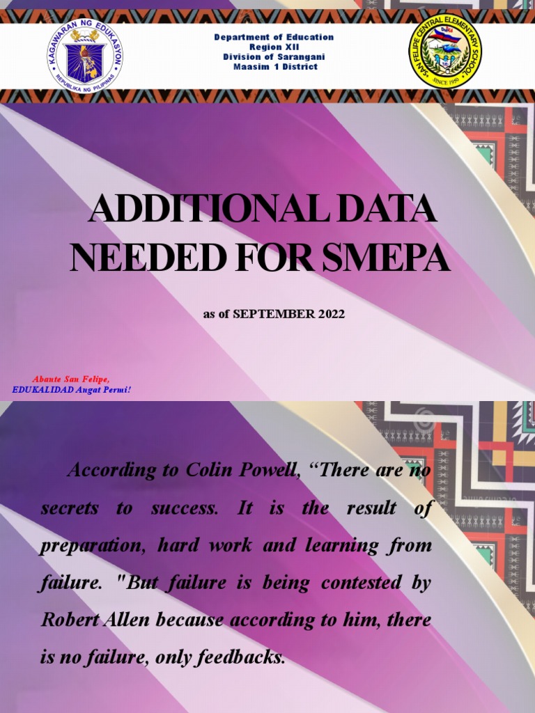 Smepa Additional Data | PDF