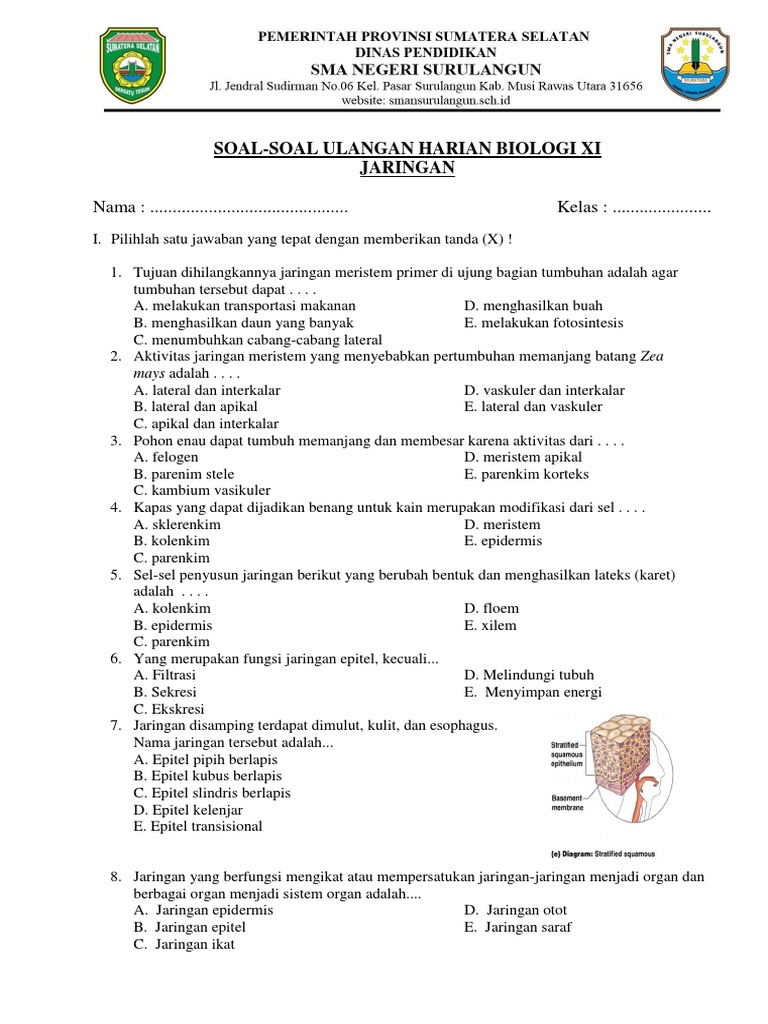 Soal Uh 2 KLS Xi Ipa | PDF Soal Uh 2 KLS Xi Ipa | PDF