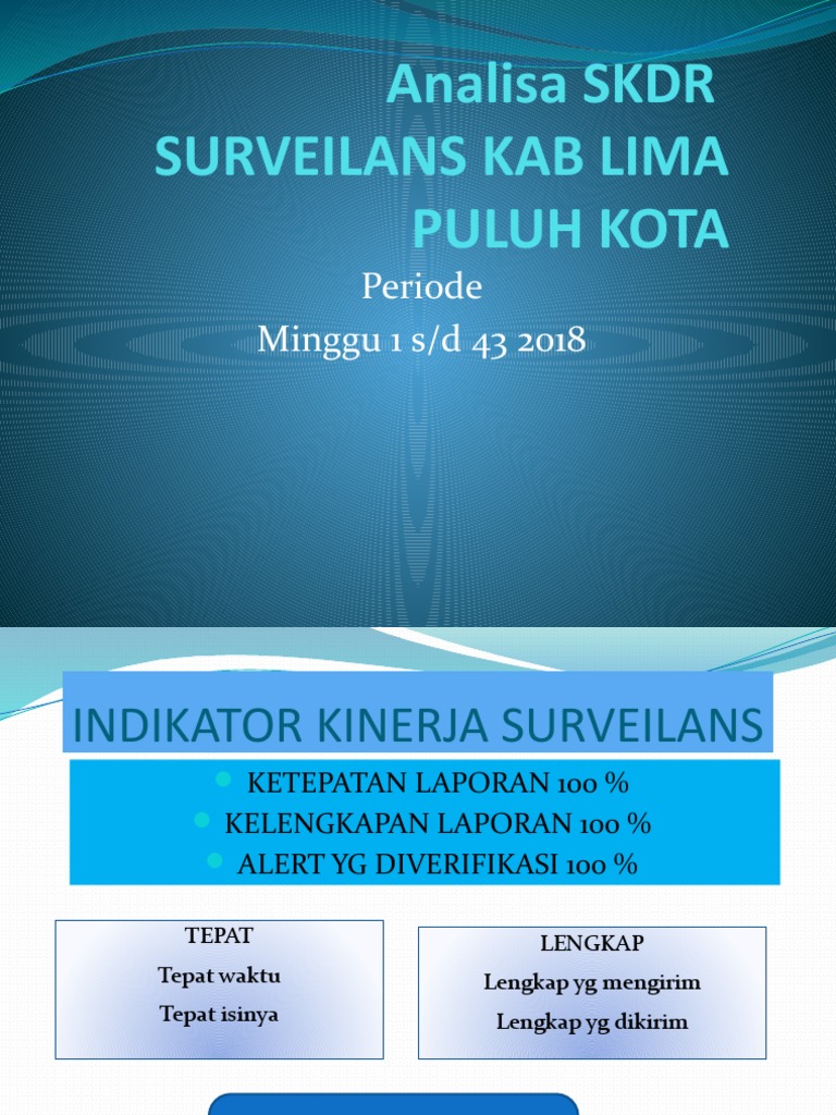SKDR Surveilans 2018 | PDF