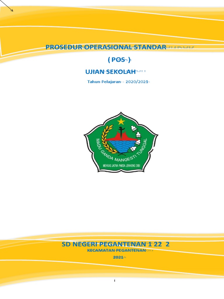 Contoh POS SDN Peganenan 1 New | PDF
