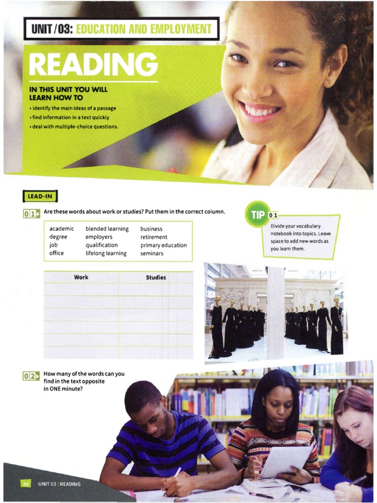 Unit 3 - Reading Listening | PDF