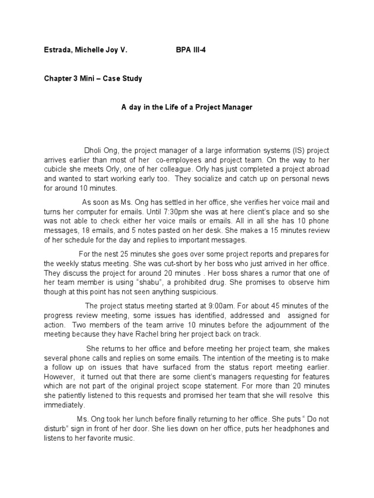 Case Analysis Michelle Joy Estrada | PDF